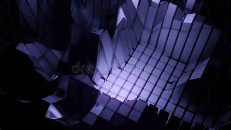 Abstract Pieces Of Glass Creating Unusual Shapes In Wavy Motion Design Mirrored Particles In