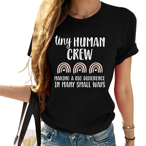 Tiny Human Crew Pediatric Nursing Crew Peds Nurse Squad T Shirt