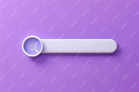 Premium Photo 3d Minimal Search Bar Or Magnifying Glass In Blank