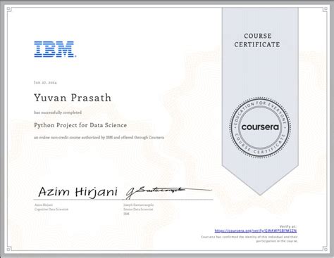 Yuvan Prasath On Linkedin Datascience Python Lifelonglearning Coursera