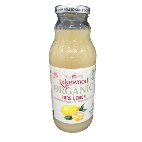 Lakewood Pure Organic Lemon Juice 125 Oz Shopaip Healthy Foods