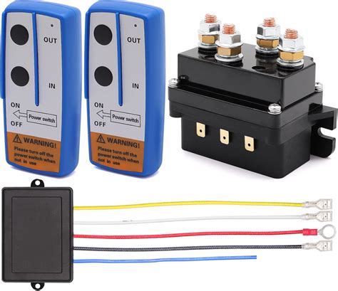 Buy Torkettle 12v 500a Winch Solenoid Contactor Relay And Twin Wireless Remote Control Kit For