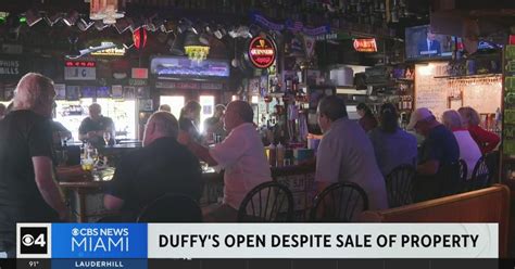 Duffys Tavern Remains Open Despite Property Sale Cbs Miami