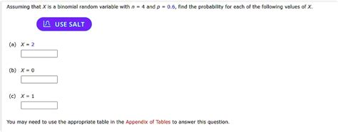 Assuming That X Is Binomial Random Variable With N 4 And P 06 Find The