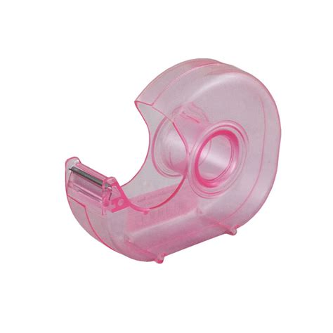 แท่นตัดเทปกาวพลาสติก Aroma หอยโข่ง สีชมพู ใช้กับเทปแกน 1 นิ้ว หน้ากว้างไม่เกิน 3 4 นิ้ว Pc