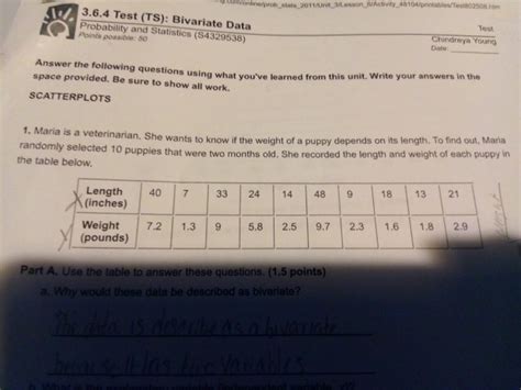 Solved G Oomonlineprobstats 2011unit 3lesson 6activity