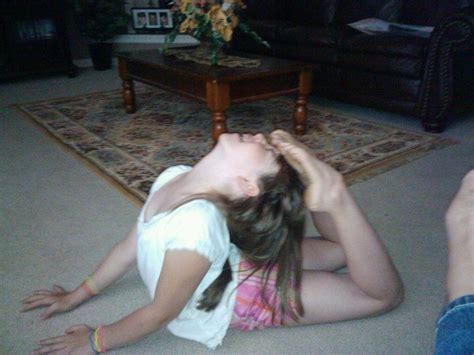 I Asked My Sister If She Could Touch Her Nose To Her Toes And Instead
