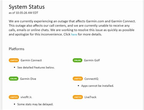 When Will Garmin Connect Be Back Online Latest Status With Services Down For Maintenance After