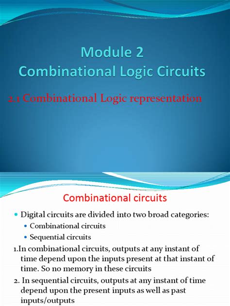 2 1 combinational logic representation pdf digital electronics