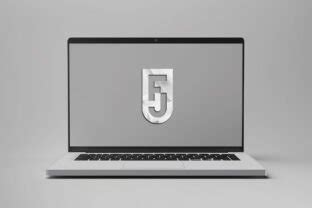Laptop Screen Logo Mockup Graphic By Motin · Creative Fabrica
