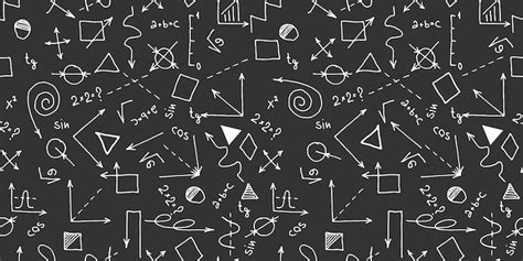 Seamless Pattern On School Theme On Black Background School Seamless