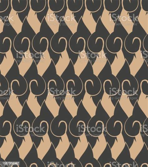 벡터 다 마스크 완벽 한 복고풍 패턴 배경 나선형 소용돌이 크로스 동양 프레임 형상 0명에 대한 스톡 벡터 아트 및 기타 이미지 0명 갈색 곡선 Istock