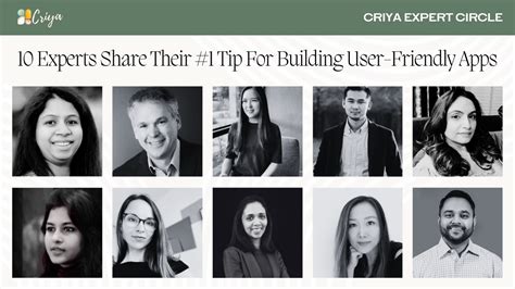 10 experts share their 1 tip for building user friendly mobile and web apps