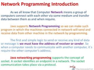 Network Programming In Java Ppt Pptx