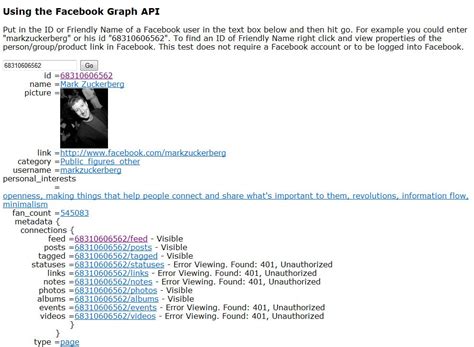 Travelmarx Facebook Graph Api A First Look