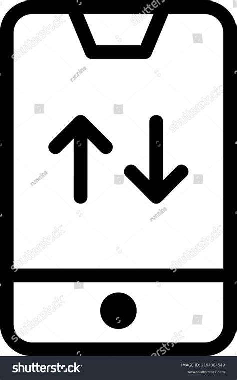 Data Connection Icon Outline Style Networking Stock Vector Royalty