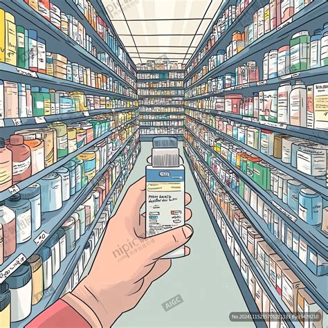 Ai创作图智慧药房 线上买药 药品插画 医药包装插画 自助药店 网上药店开药 超市药品专区 药品超市 药店刷卡 超市药房 药物零售 药店高清 大药房插图 购药 自助买药 昵图网