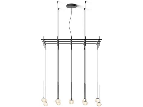 Vibia Algorithm 43 15 Light Graphite Gray Linear Island Pendant