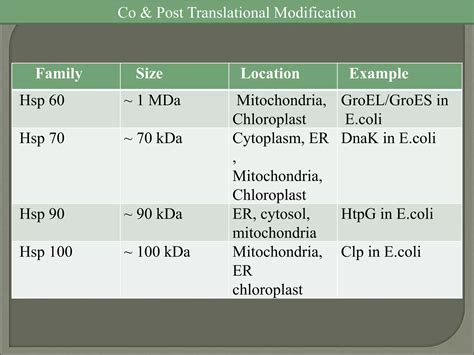 Co And Post Translation Modification Ppt