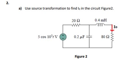 solved use source transformation to find i0 in the circuit