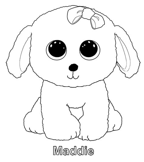 Beanie Boos Coloring Pages Coloringlib