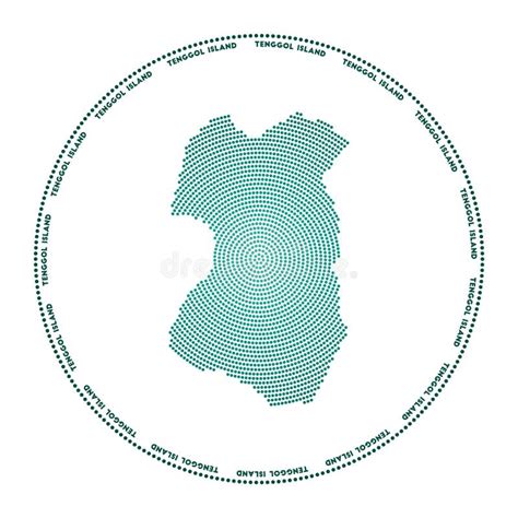 tenggol island round logo stock vector illustration of eastern