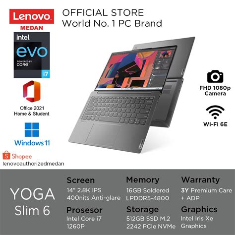 Jual Lenovo Yoga Slim I Iap Bid Intel Evocore I P Gb Gb W Hsl Ohs Strom