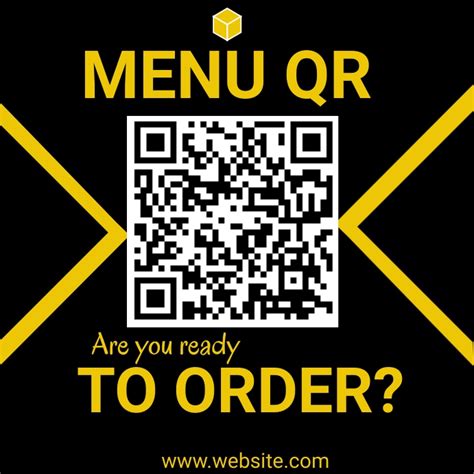 Qr Code Menu Template Postermywall