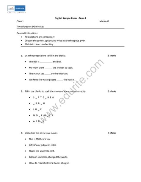 Class 2 Icse Maths Sample Paper Model 2 Pdf