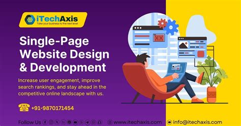 single page website design and development