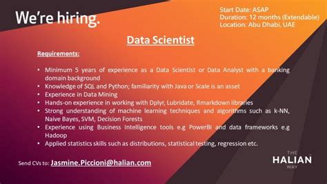 Datascientist Dataanalyst Banking Datamining Businessintelligence… Halian