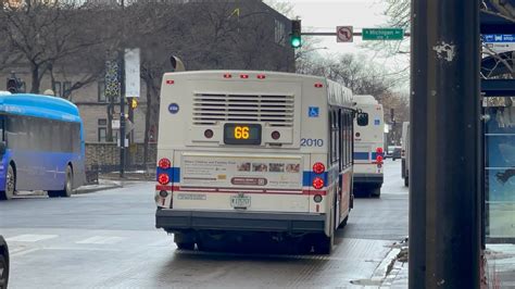 Ride On Cta 2009 New Flyer D40lf Bus 2010 On Rt 66 Chicago From Western To Michigan Ave Youtube
