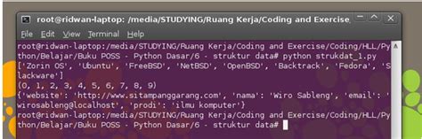 Mengenal List Dictionary Dan Tuple Pada Python
