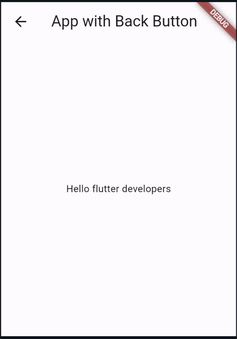 How To Add Back Button In Appbar In Flutter AppOverride