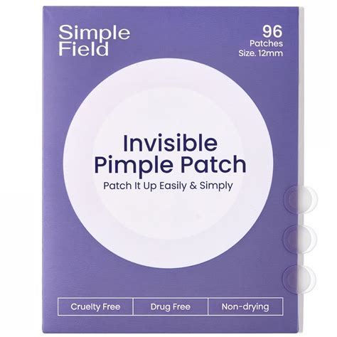 Simplefield Invisible Pimple Patches For Face 96 Count Hydrocolloid