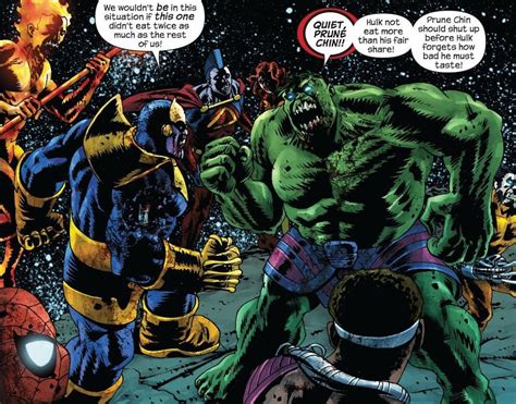I Hope We Get To See The Hulk Call Thanos A Prune Chin In Infinity
