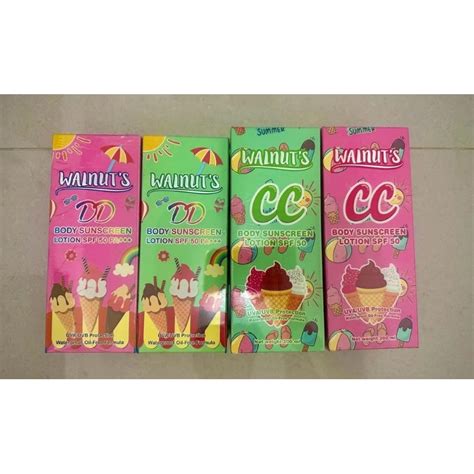 Jual Dd Walnuts Dd Body Sunscreen Lotion Spf 50 Pa 150ml Shopee