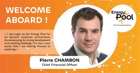 Energy Pool ⚡ Is Pleased To Introduce Pierre Chambon Our New Chief