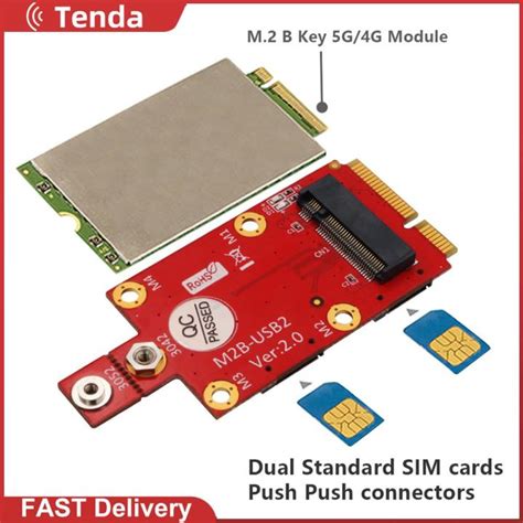 Portable Ngff Key B To Mini Pcie Adapter With 2 Nano Sim Card Slots For 3g 4g 5g Module Lazada
