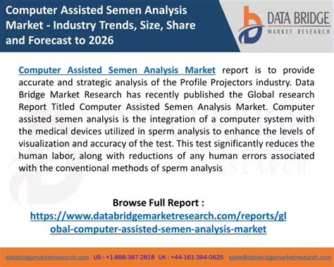 Ppt Computer Assisted Semen Analysis Industry Trends Size Share