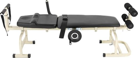 Inline Back Stretch Bench With Cervical Traction Lumbar Traction Device Spinal