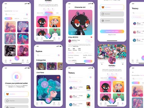 NFT Mobile App Design UX UI Figma