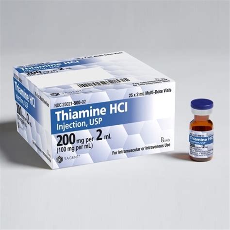 Thiamine Hcl B1 Injection 100 Mg Ml Multiple Dose Vial 2ml Mcguff