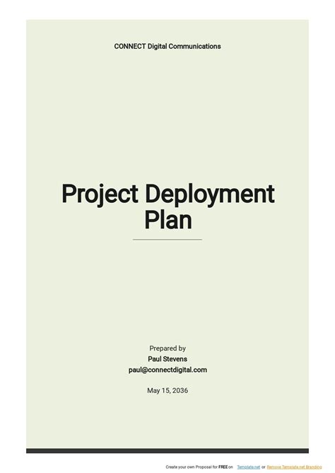 Deployment Plan