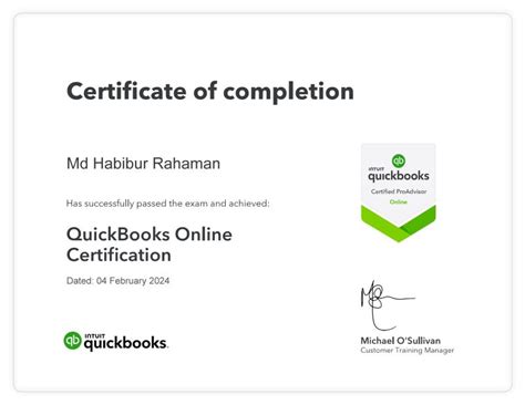 Md Habibur Rahaman On Linkedin Quickbooks Online Certification