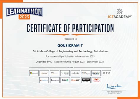 Gousikram T On Linkedin Ictlearnathon Continuousimprovement