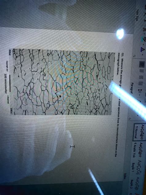 Solved Measure The Average Grain Size In A Steel Specimen From Its Microstructure Shown In The