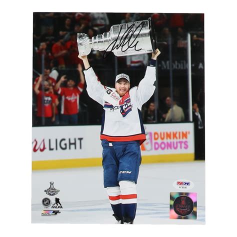Lars Eller Signed Capitals 8x10 Photo Psa Pristine Auction