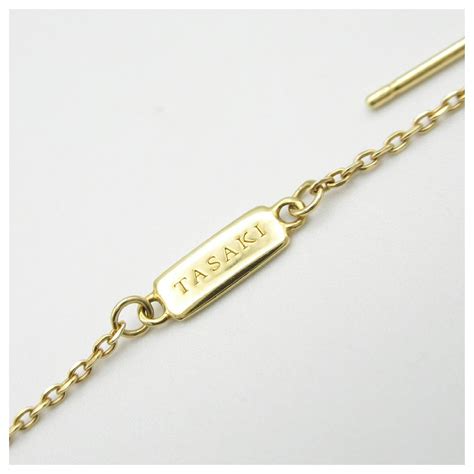 Tasaki Pearl Parade Necklace K18 Yellow Gold Golden Metallic White Gold