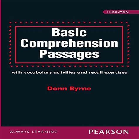 Basic Comprehension Passages By Pearson Paperback Donn Byrne Junglelk